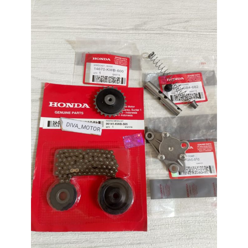 Jual pompa oli set gigi pompa oli+rantai suling keteng Blade revo absolute revo fi revo fit (kwb ...