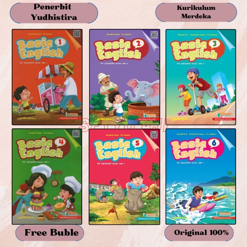 Jual Basic English For Elementary School Year Kelas 1 2 3 4 5 6 Kurikulum Merdeka Penerbit ...