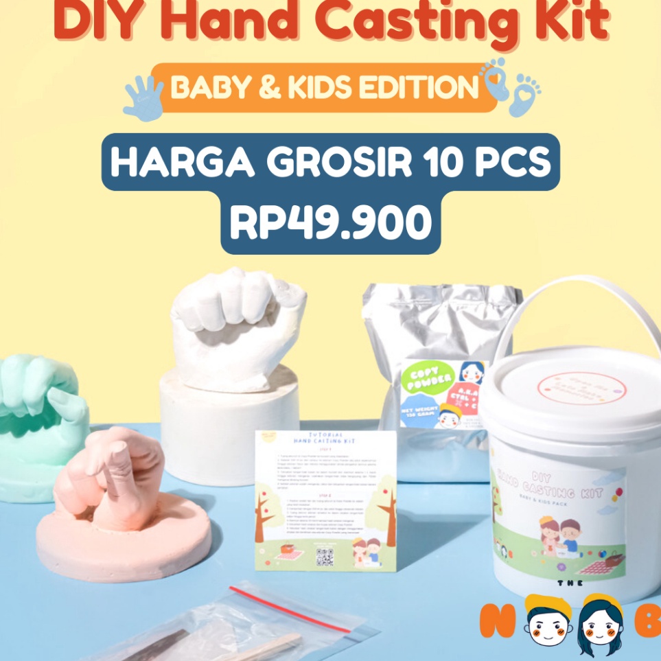 Jual DIY Hand Casting Kit For Baby Kids By The Noob Artist Hand Casting ...