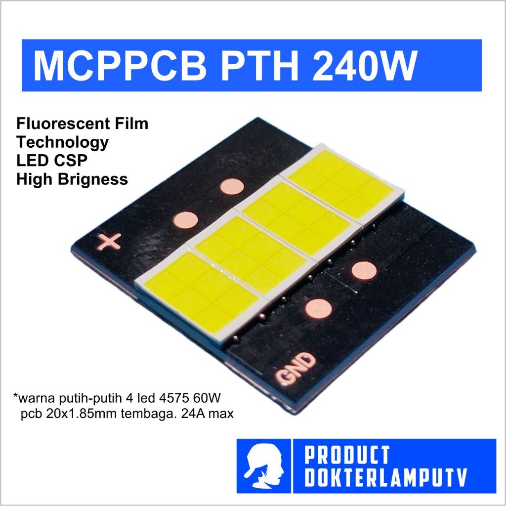 Jual MCP CSP + PCB 4X4575 240W PUTIH ON 2 LED ATAS BAWAH UNTUK BILED ...