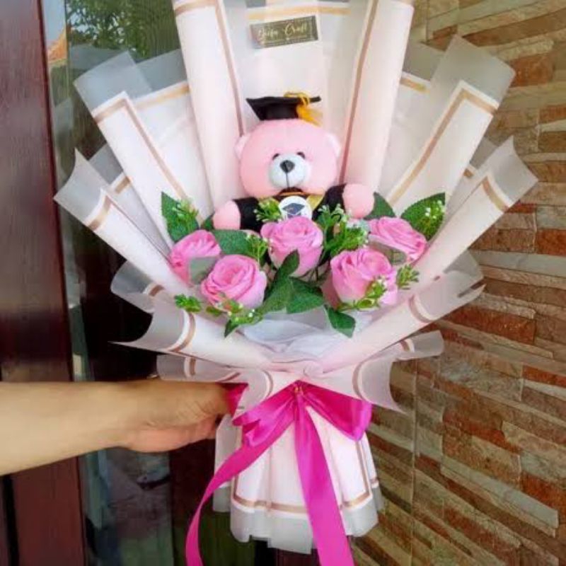 Jual BUCKET BONEKA WISUDA/BUKET UANG WISUDA/BUCKET WISUDA MURAH/BUCKET ...