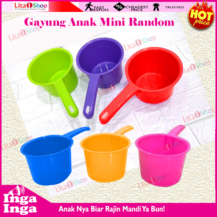 Jual Gayung Air Mini Angel/Gayung Anak Mandi Mungil Kecil Warna Plastik ...