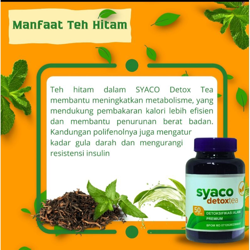 Jual SYACO Detox Tea/teh diet/teh hitam/teh herbal/bpom/halal | Shopee ...