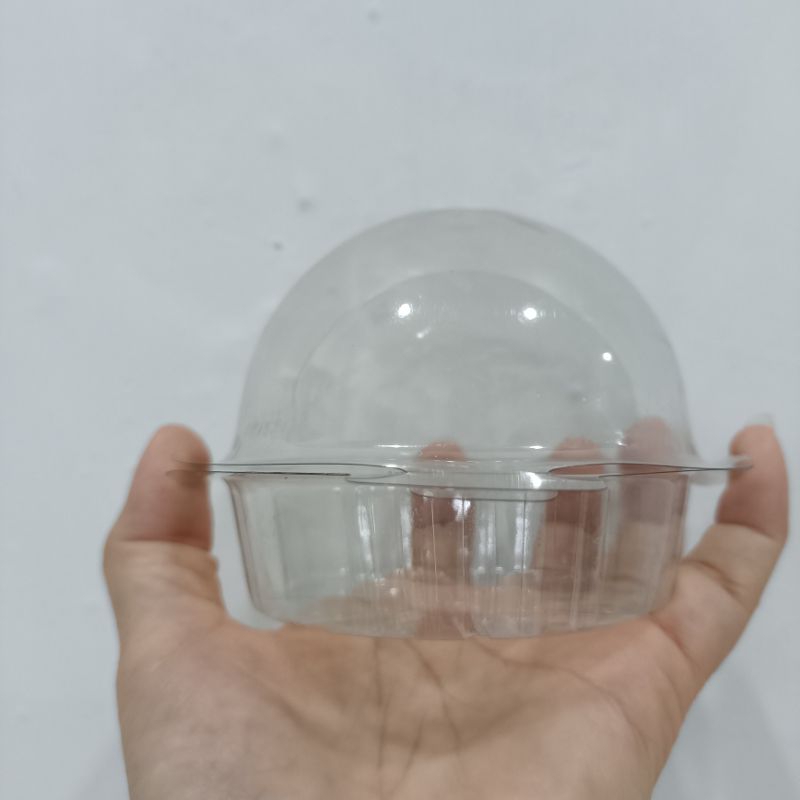 Jual Isi 50pcs Wadah Mika Pudding Kue Muffin Cake Tart Setengah bulat ...