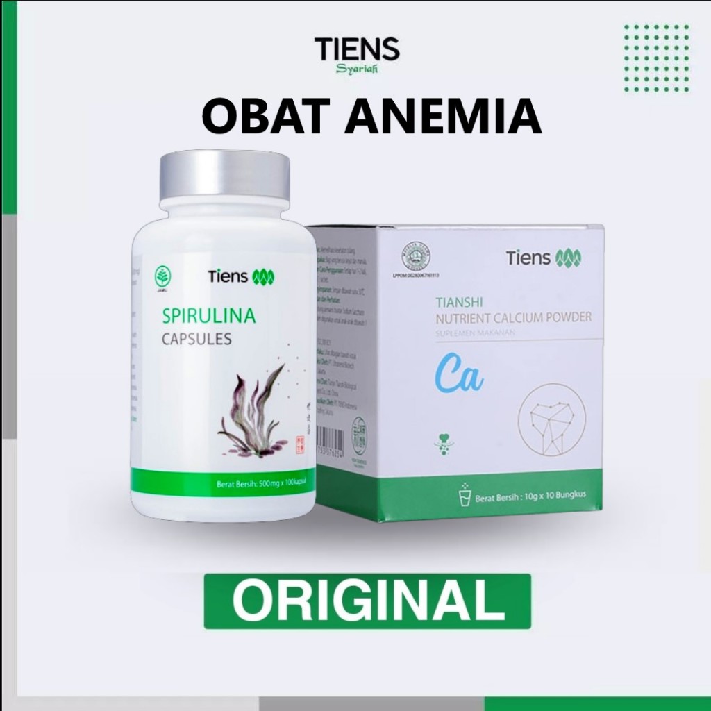 Jual Paket Obat Anemia Spirulina Calsium NHCP Obat untuk anemia ...