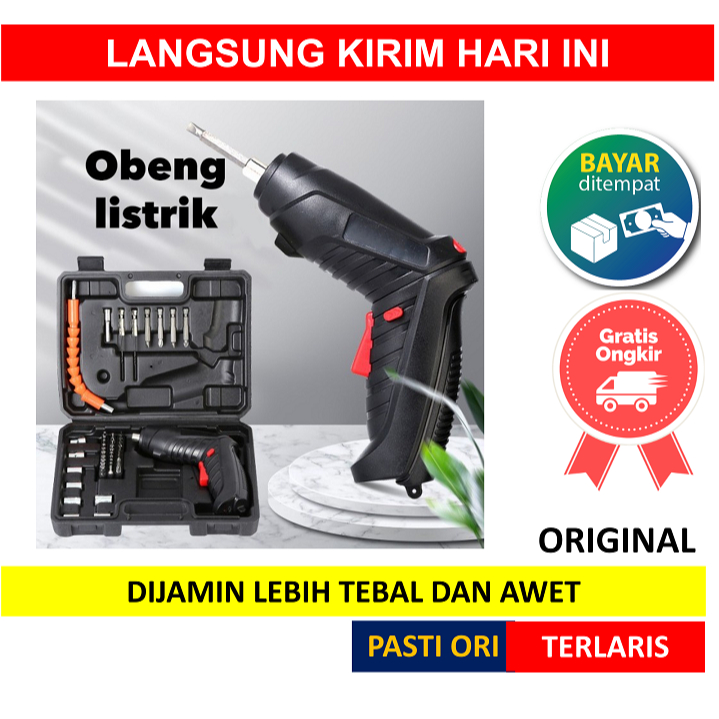 Jual [ BENGLIS ] OBENG LISTRIK Mesin Obeng Listrik Bor Cordless Tools ...