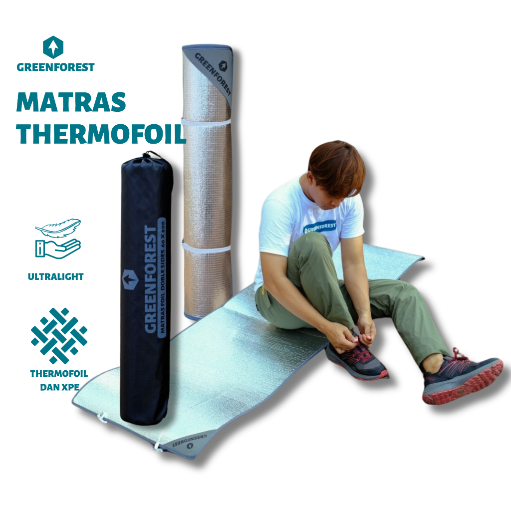 Jual Greenforest Matras Thermofoil 2 Sisi 60cm x 200cm - Matras Foil ...