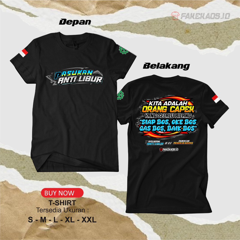 Jual Kaos Pasukan Anti Libur Vool 3 / Kaos Pria / Kaos Pekerja / Kaos ... Jual Kaos Pasukan Anti Libur Vool 3 / Kaos Pria / Kaos Pekerja / Kaos ...