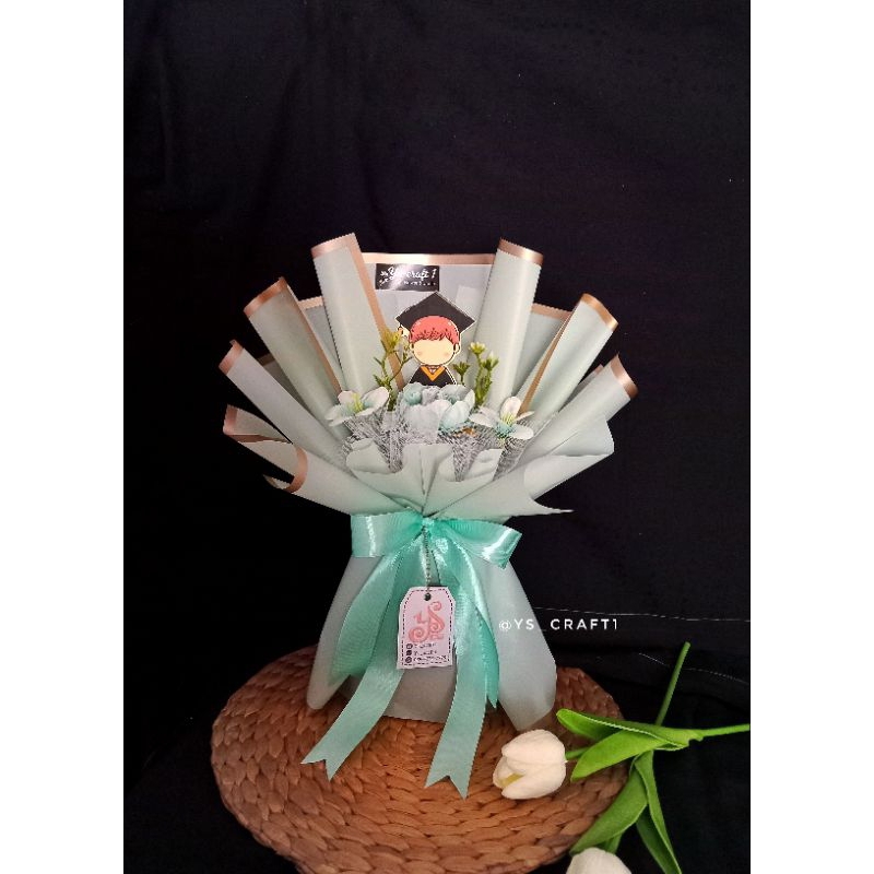 Jual Gradchibi mini bouquet, buket wisuda,buket unik ,topper,buket ...