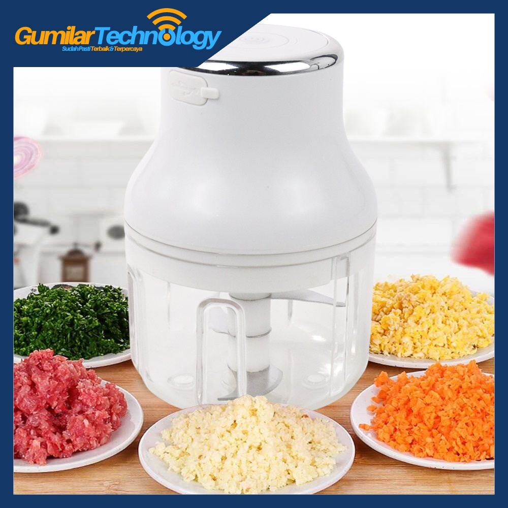 Jual Mini Blender Food Chopper Electric Mini Three Layer Blade 250ml ...