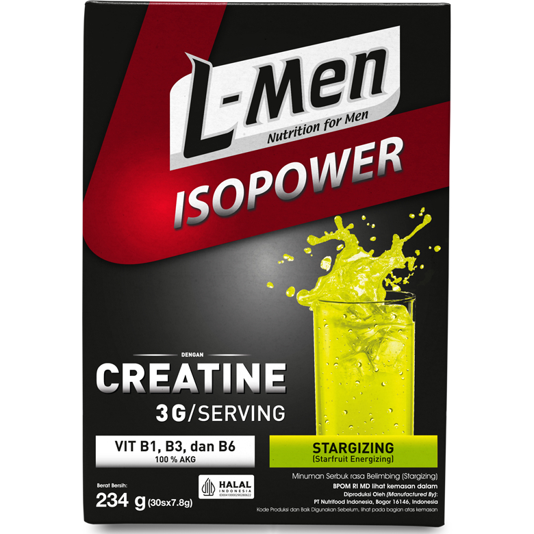 Jual L-Men Isopower Creatine 30 Sachet Stargizing LMen Iso Power 234gr ...