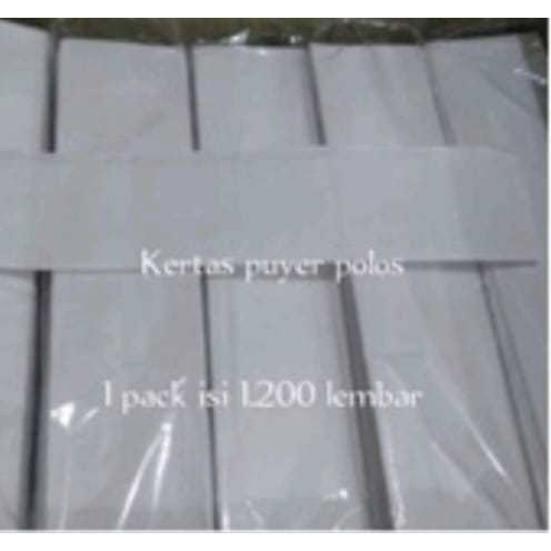 Jual Kertas Puyer Polos Tanpa Design 200 lembar(1.200 kantong)/Kertas Bungkus Obat Racikan ...
