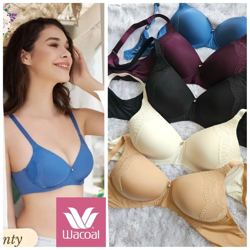 Jual BRA WACOAL BASIC TANPA KAWAT FULL CUP BUSA TIPIS IB4140 IB4140R1 SIZE 32A 32B 34A 34B 34C ...