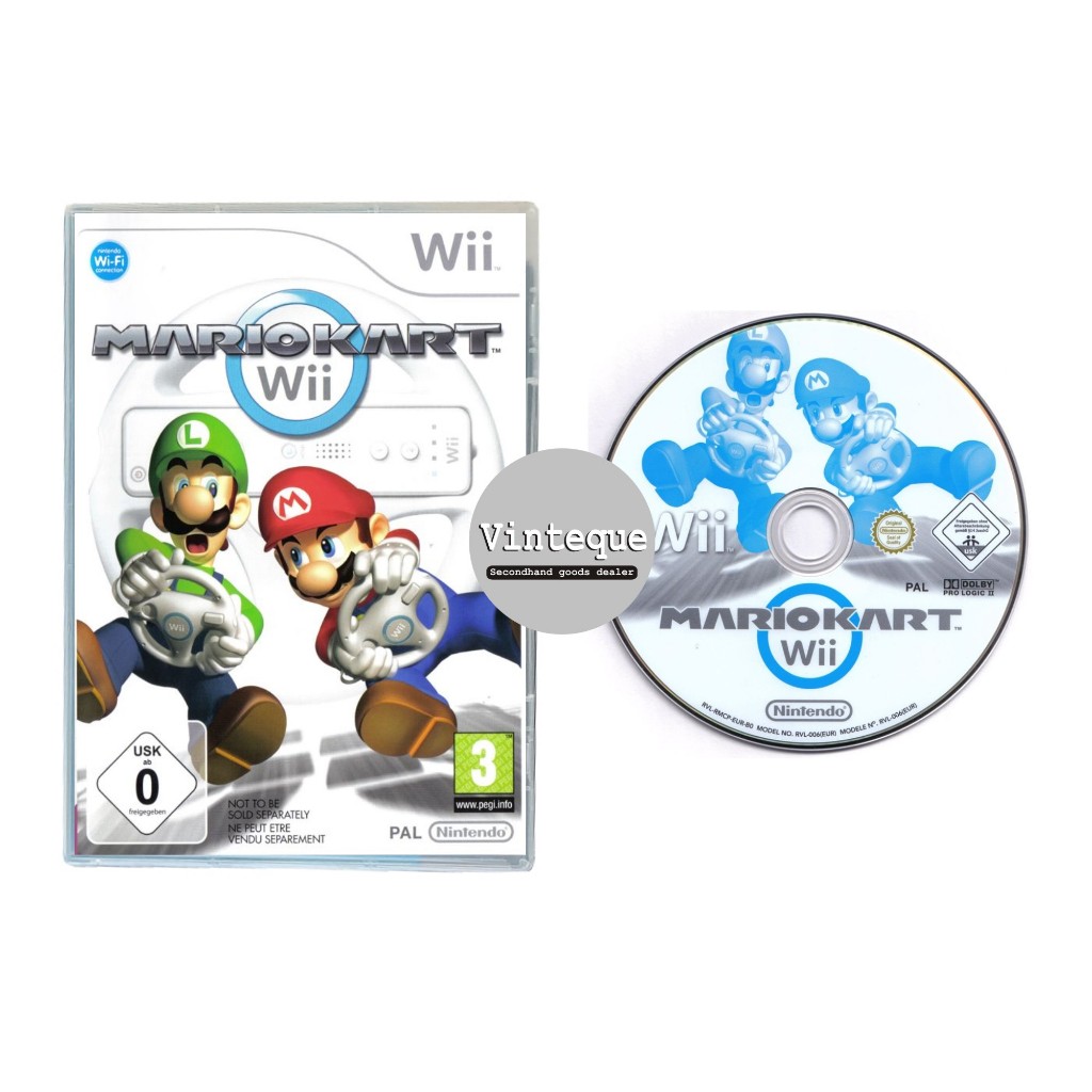 Jual Kaset CD DVD Nintendo Wii Original Pabrik Mario Kart Wii | Shopee ...