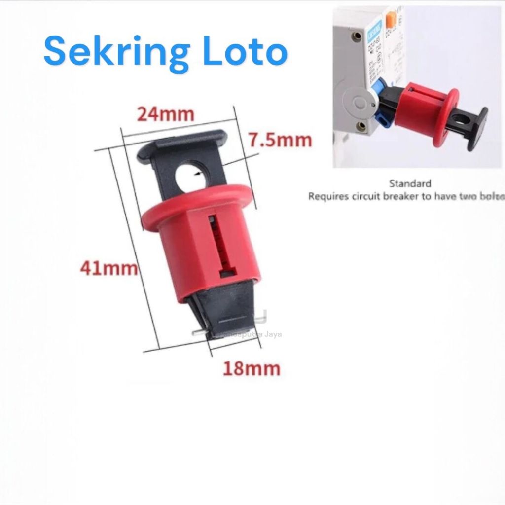Jual LOTO Padlock Gembok Safety Equipment Leher Panjang Tahan Panas ...