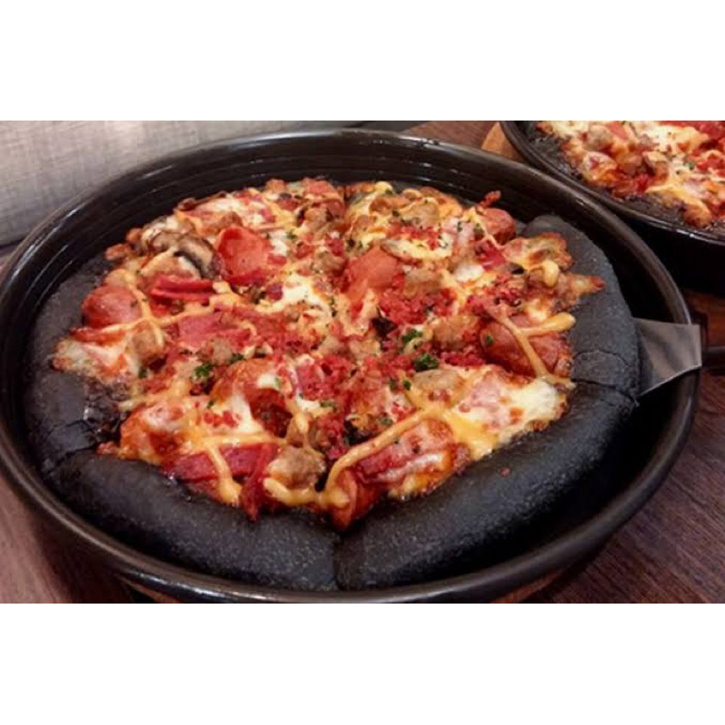 Jual Roti pizza hitam besar 23cm isi 3bj/pack premium halal | Shopee ...