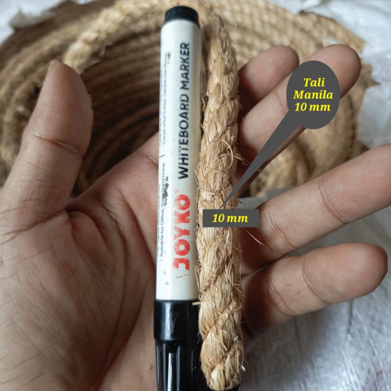 Jual Tali Tambang Manila Goni Rami Ukuran 10mm 8mm Tali Dadung Kapal ...