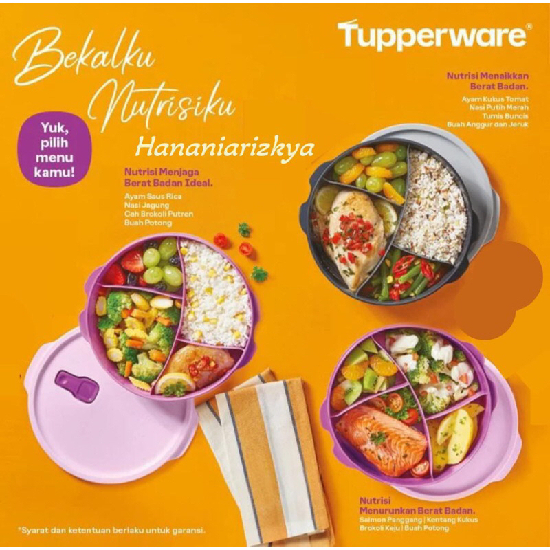 Jual set byo tupperware new ori limited/ set tempat makan/fit to go ...