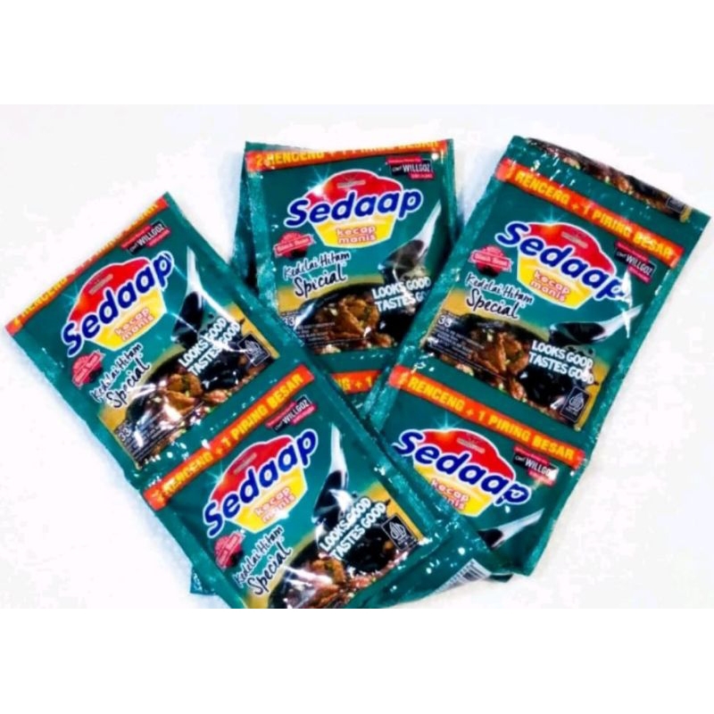 Jual kecap sedaap manis sachet kedelai hitam 33gram isi 1 bungkus ...