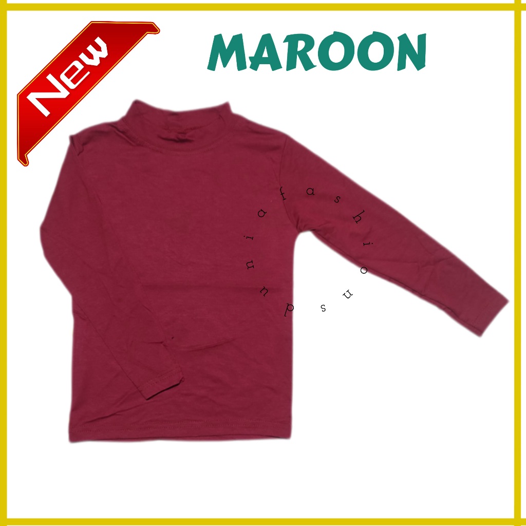 Jual manset anak lengan panjang 1-13 tahun maron | Shopee Indonesia