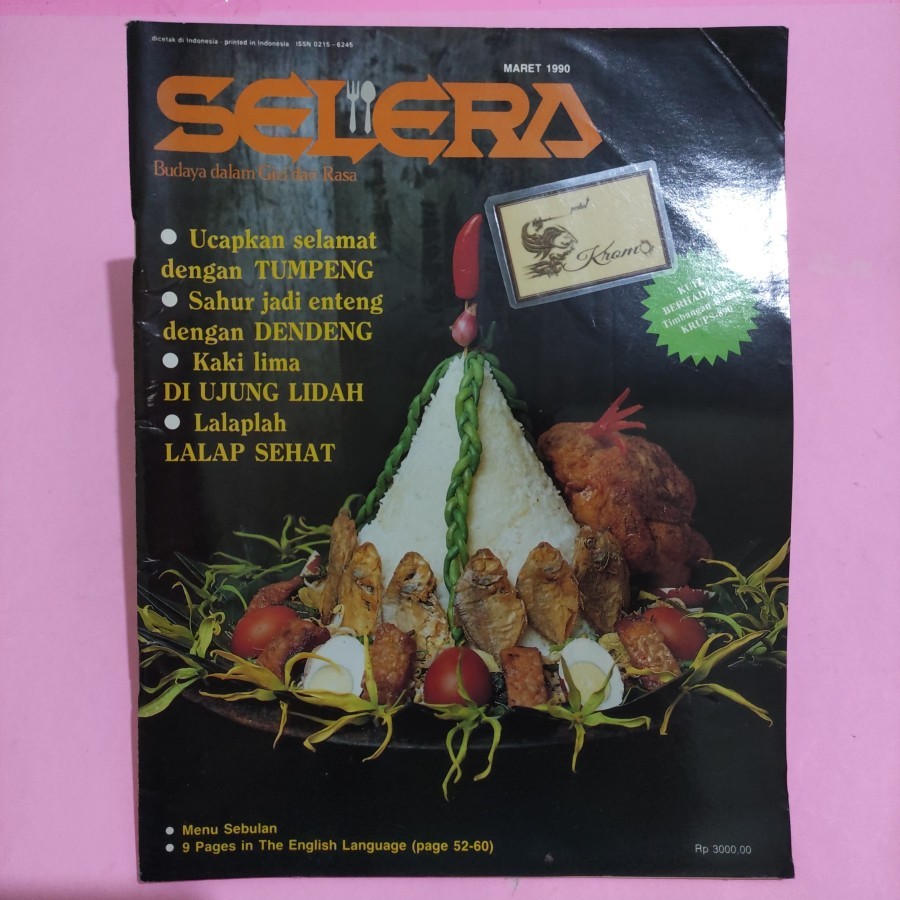 Jual Majalah Resep - Majalah Selera - Budaya dalam Gizi dan Rasa - Menu ...