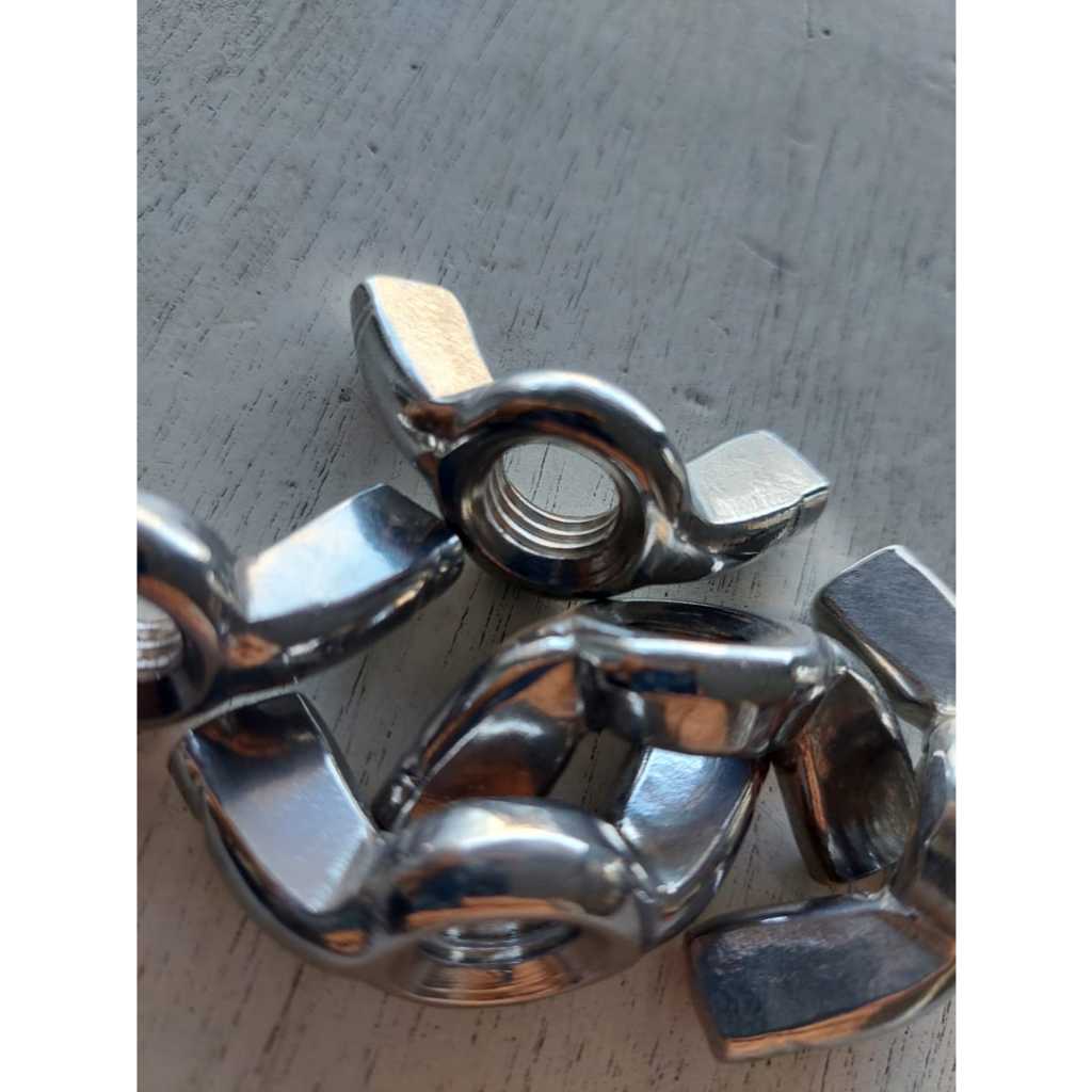 Jual Mur Kupu-kupu Stainless 304/ Mur Kupu-kupu stenlis/Wing Nut ...