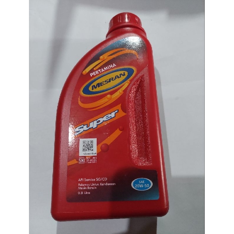 Jual Oli Mesin Mesran Super 800ml sae 20W-50 Oli Mesin Motor 4Tak ...