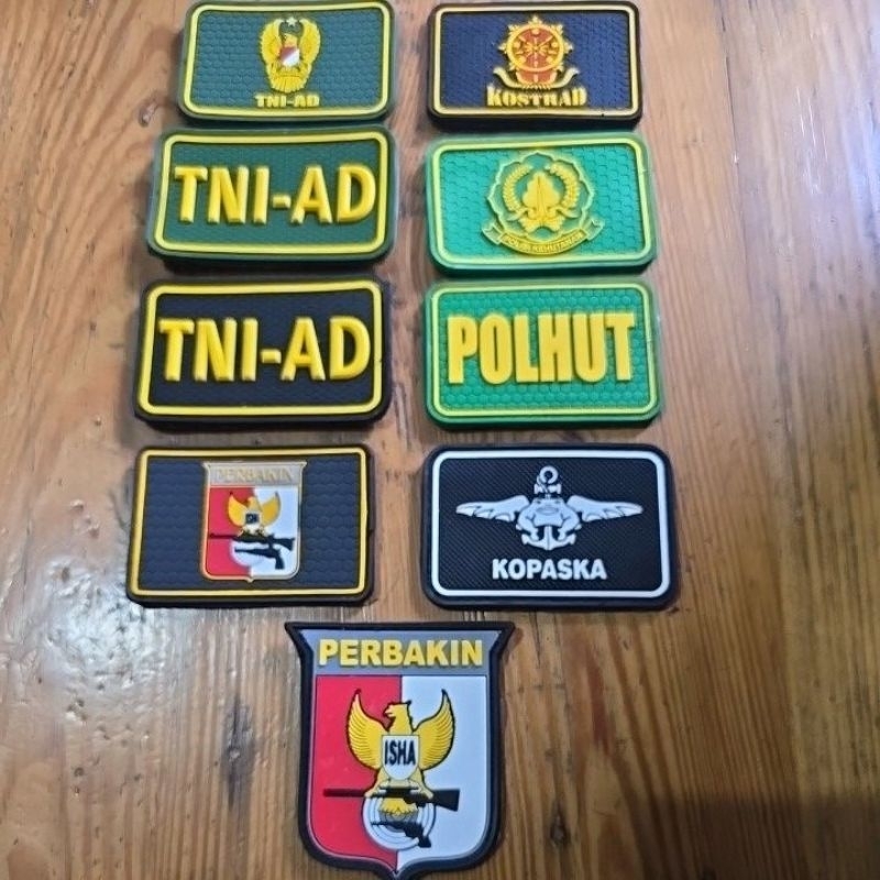Jual Patch Rubber Logo TNI, POLHUT, KOSTRAD dan KOPASKA | Shopee Indonesia