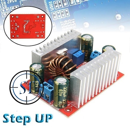 Jual Modul 400W Boost Converter 15A DC-DC 8.5V-50V to 10-60V Step Up Module Power Supply Driver ...