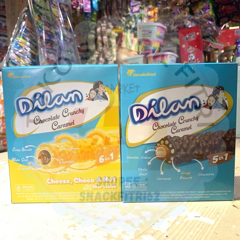 Jual DILAN CHOCOLATE CRUNCHY CARAMEL BOX @12pcs | Shopee Indonesia