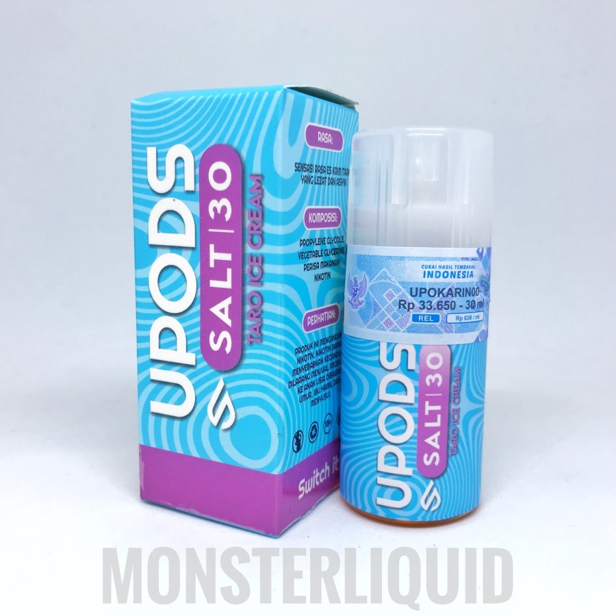 Jual SALT UPODS TARO ICE CREAM BY UPODS ID 30MG 30ML | Shopee Indonesia