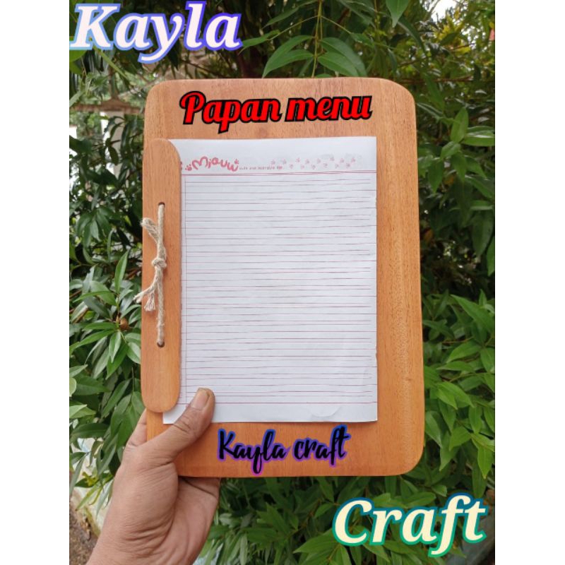 Jual papan bill cafe resto kayu, papan menu kayu aesthetic. ukuran ...
