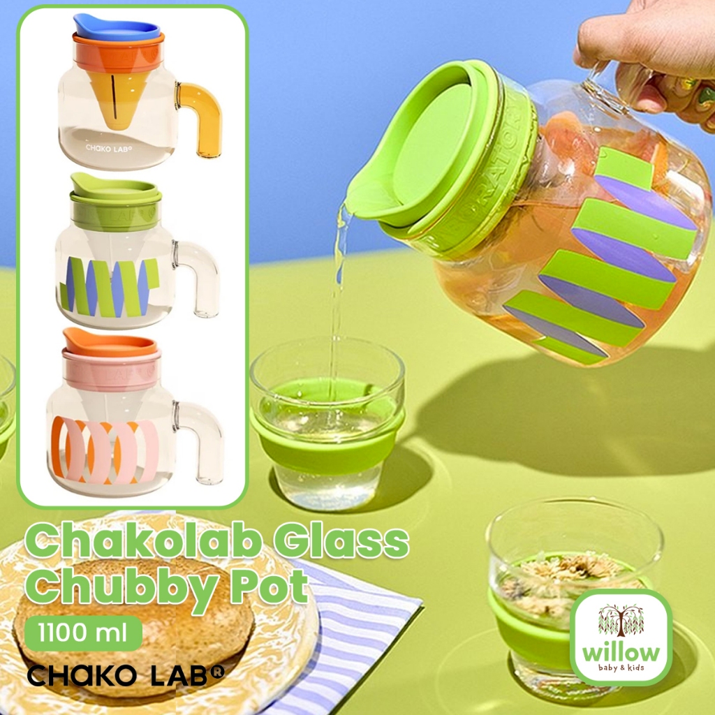 Jual Perlengkapan Minum - Chako Lab Glass Chubby Pot 1100Ml | Shopee ...