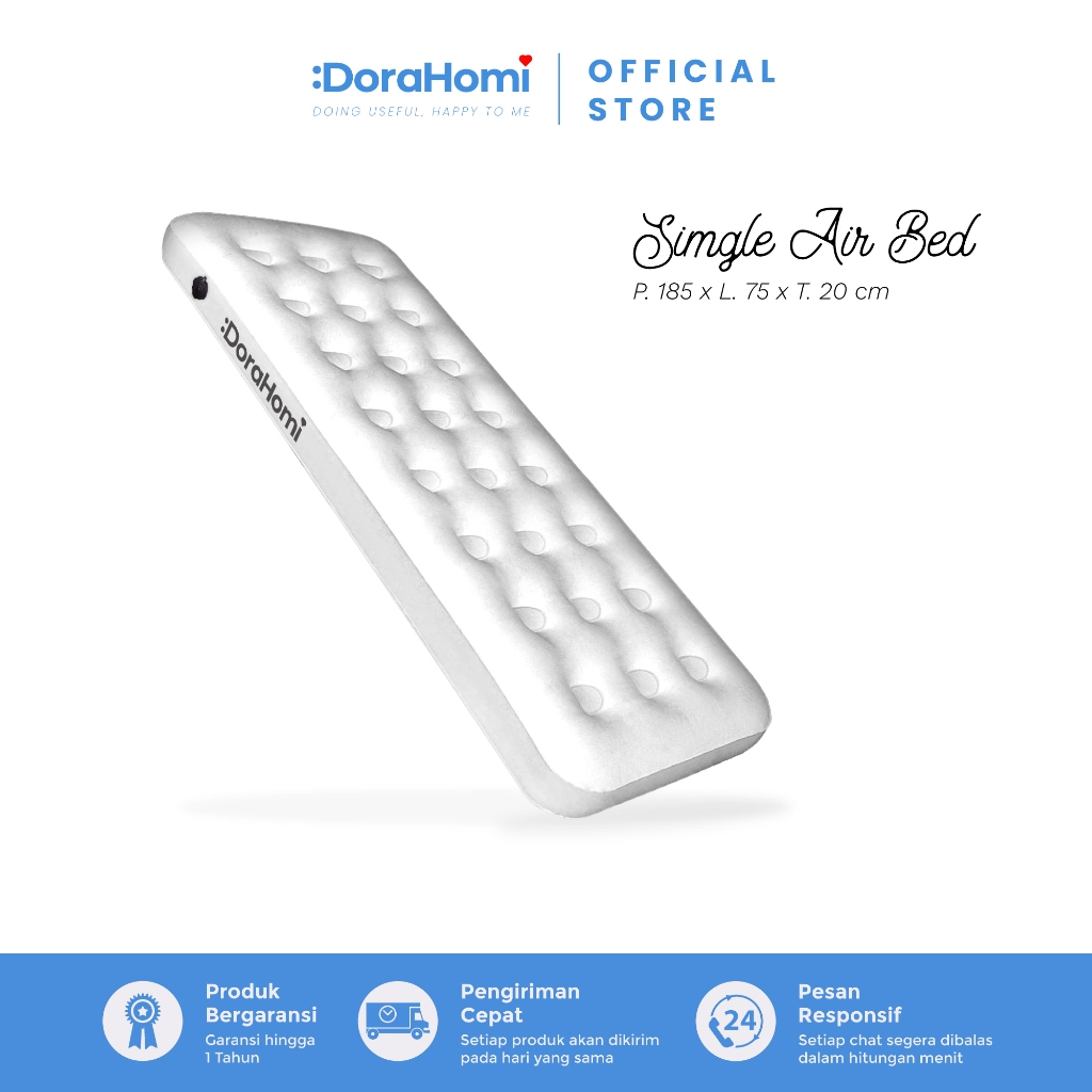 Jual Dorahomi Kasur Angin single Air Bed Matras Kamar Anti Kempes ...