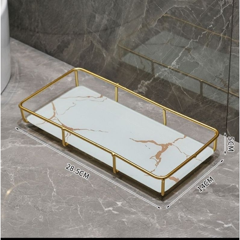 Jual Marble Tray Bernda Hitam Putih / Pajangan Dekorasi Nampan Alat ...