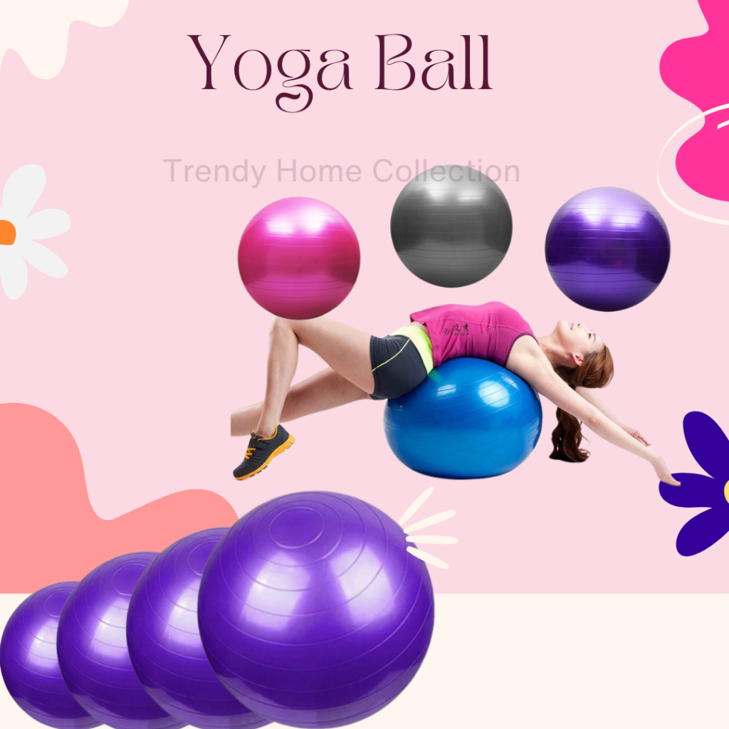 Jual Gym Ball / Bola Fitness / Bola Yoga Diameter 55CM 65CM 75CM ...