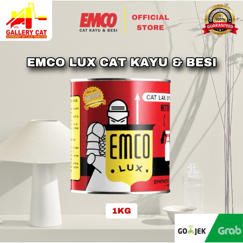 Jual TERMURAH!! Emco Lux Cat Kayu & Besi 1kg - Ready semua warna | Shopee Indonesia