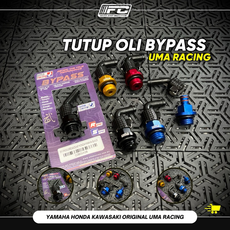 Jual TUTUP OLI UNIVERSAL BY PASS UMA RACING 45° 90° ORIGINAL UMA RACING ...