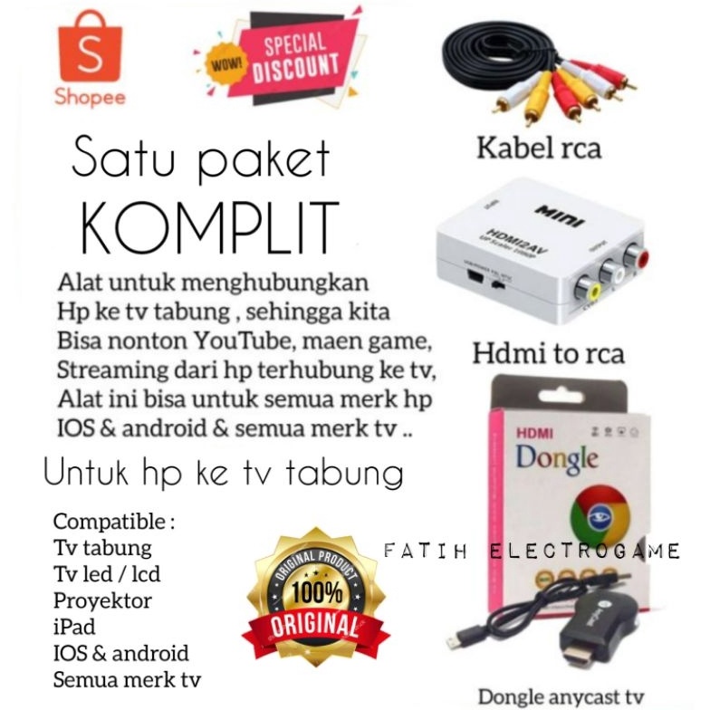 Jual KODE L66D PAKET LENGKAP ANYCAST DONGLE SCREEN MIRRORING HP KE TV ...