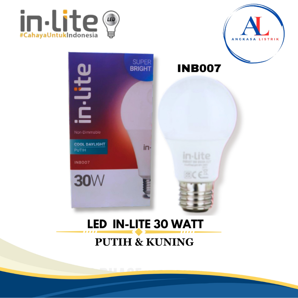 Jual LAMPU BOHLAM LED BULB INLITE 30W 30 WATT - INB007 - | Shopee Indonesia