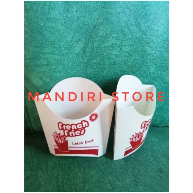 Jual Bungkus Stick Kentang French Fries Kentang Goreng Bahan Ivory ...