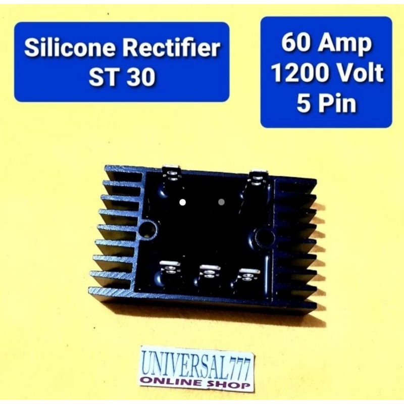 Jual ST30 5Pin 60A 1200V Silicone Diode Rectifier ST 30 Dioda 60 Ampere ...