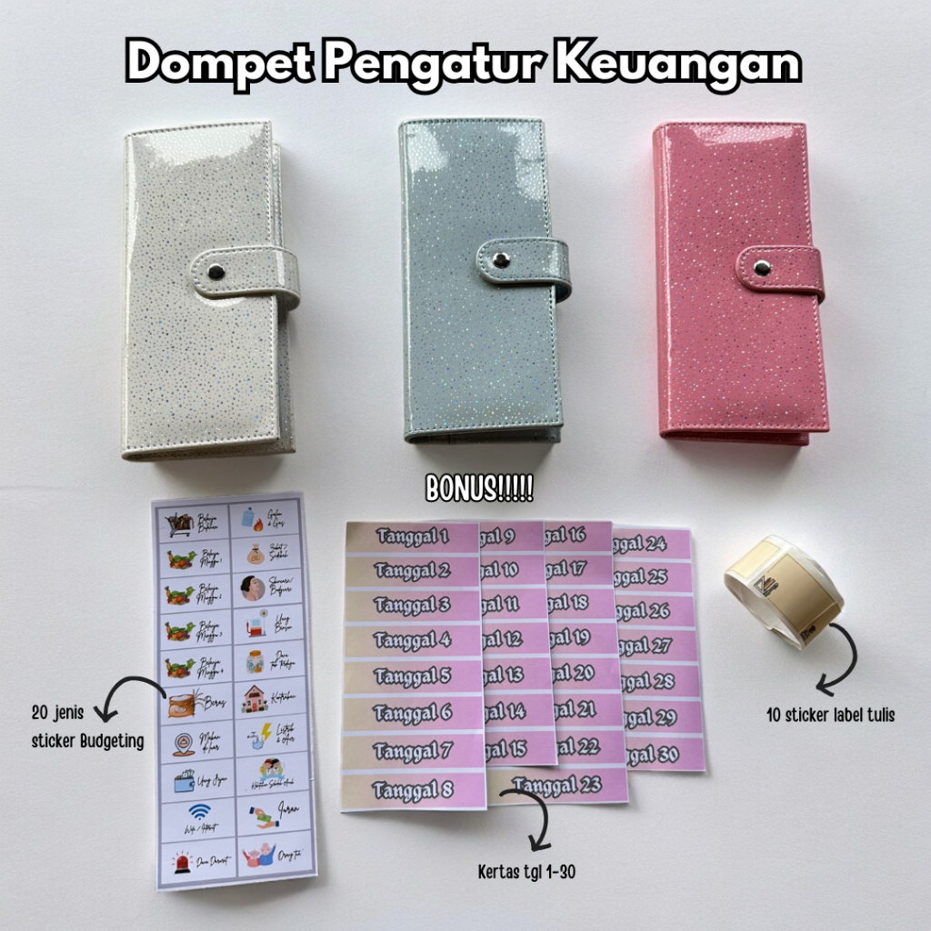 Jual Dompet Pengatur Disiplin Keuangan Gratis Sticker Budgeting ...
