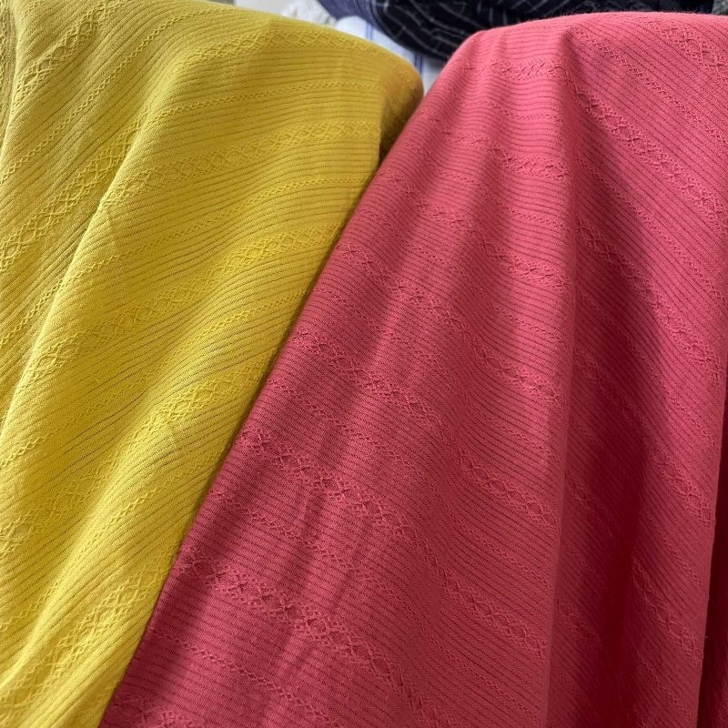 Jual kain bahan katun doby serat bordir import (harga 0'5mtr/50cm ...