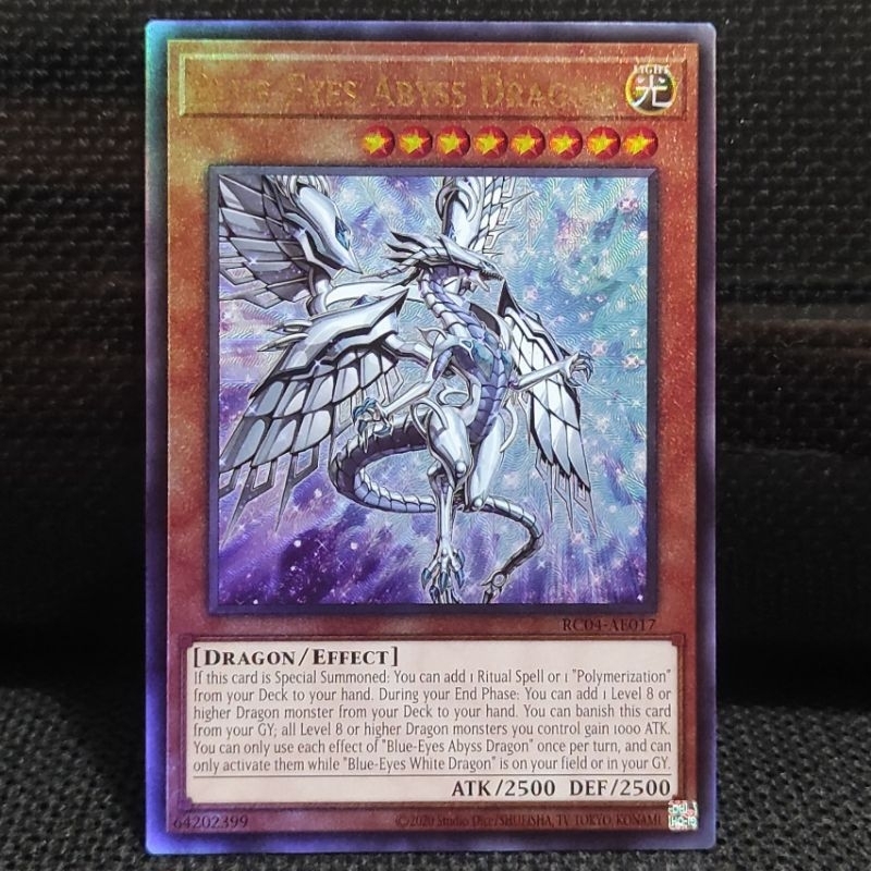 Jual Kartu Yugioh OCG AE Blue Eyes Abyss Dragon Ultimate Rare UL RC04 | Shopee Indonesia