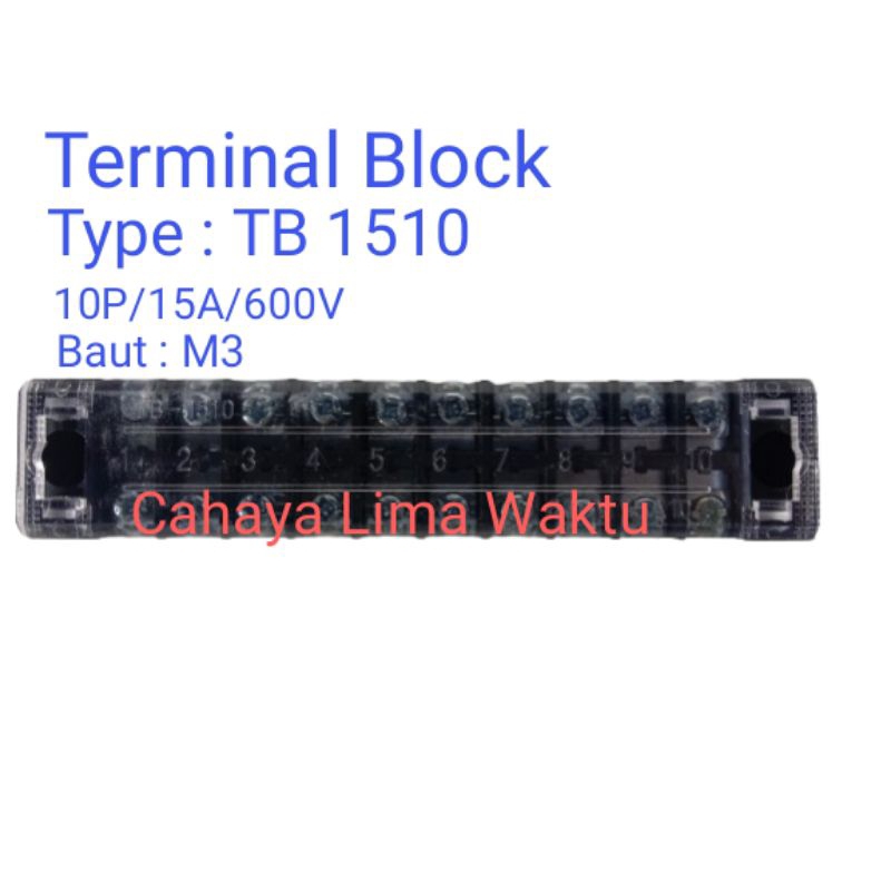 Jual Terminal Block Blok 15A 10P ( TB 1510 ) 600V | Shopee Indonesia