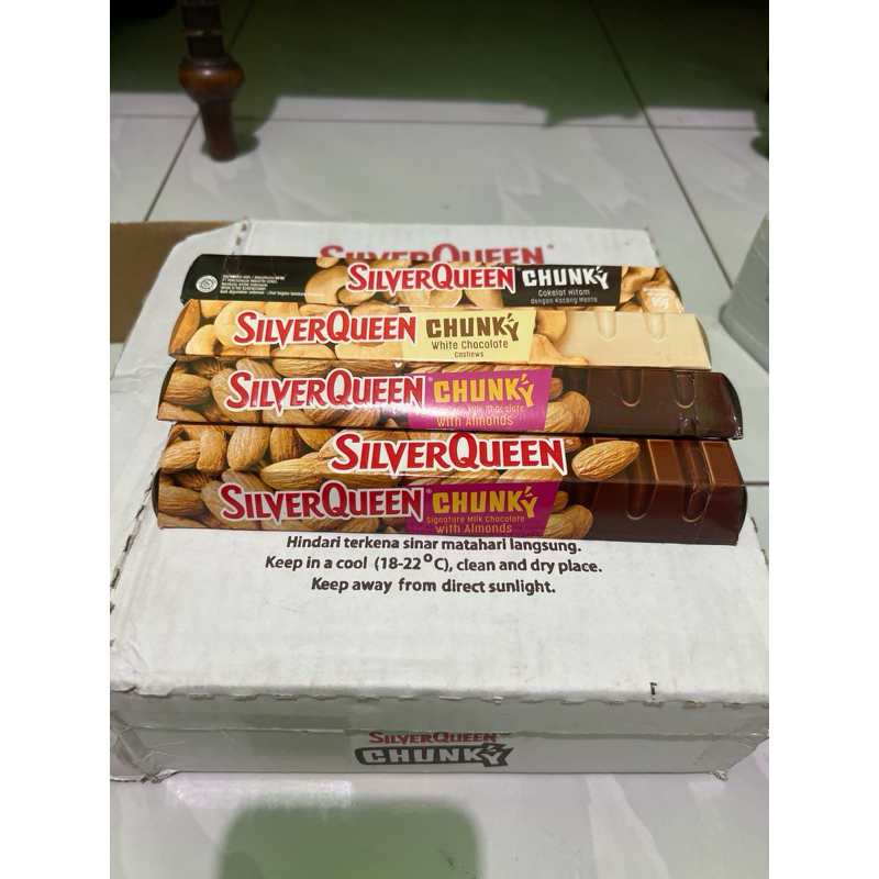 Jual Chunky Bar SilverQueen cokelat 95 Gram Varian Mede / Almond ...