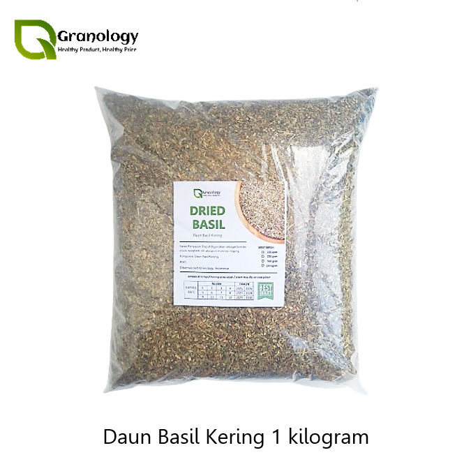 Jual Daun Basil Kering / Dried Basil Leaves (1 kilogram) by Granology ...