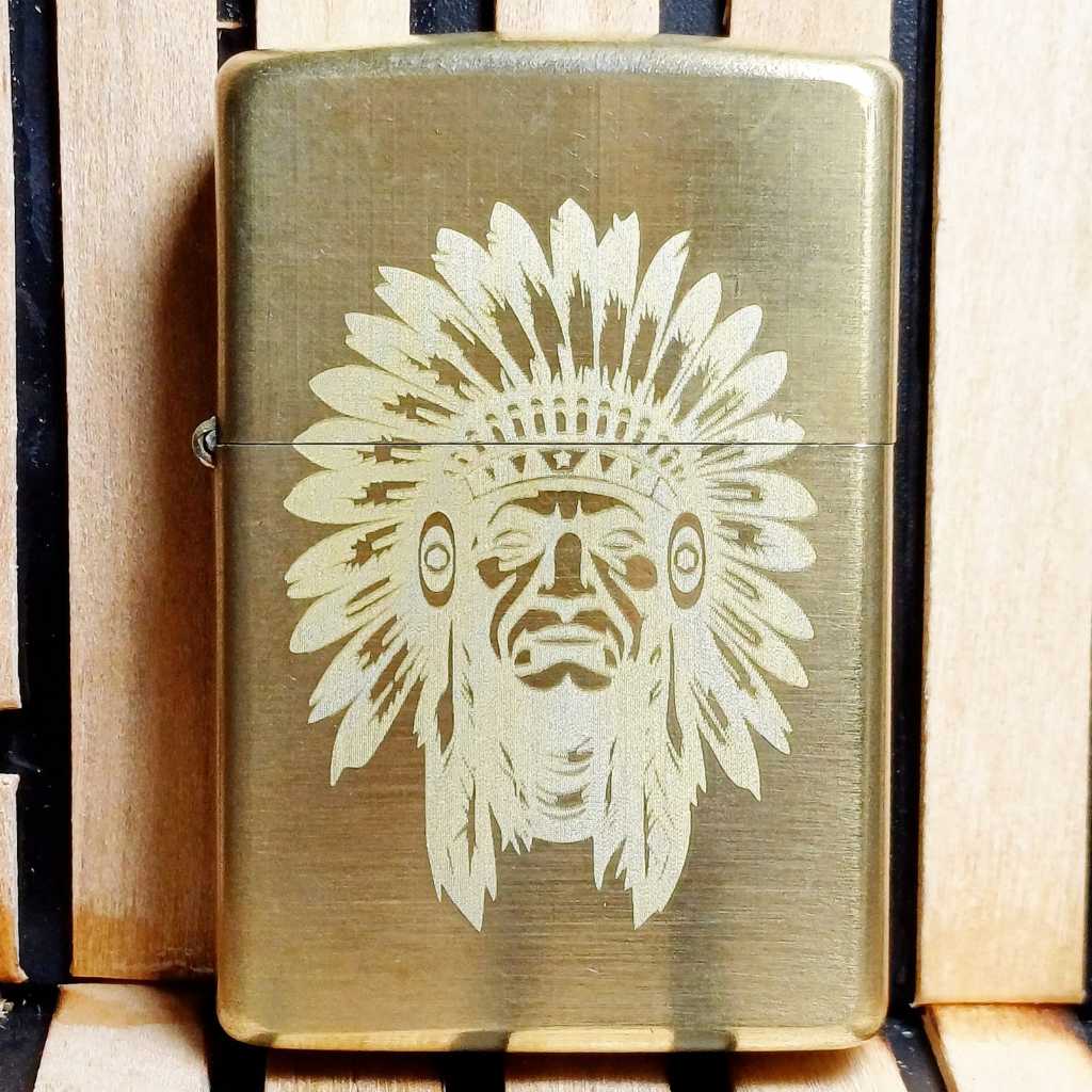 Jual korek api classic chrome motif grapir satu suara-fullset | Shopee ...