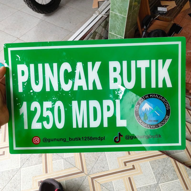 Jual PLAKAT GUNUNG/PAPAN NAMA GUNUNG/PLAKAT GUNUNG AKRILIK 25x40 ...